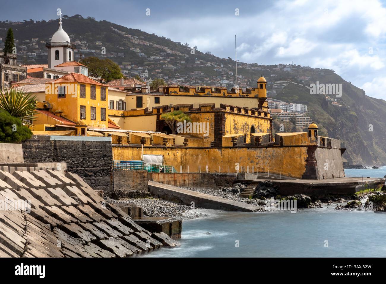 Historic fortress Sao Tiago in Funchal, Island of Madeira, Porugal ...