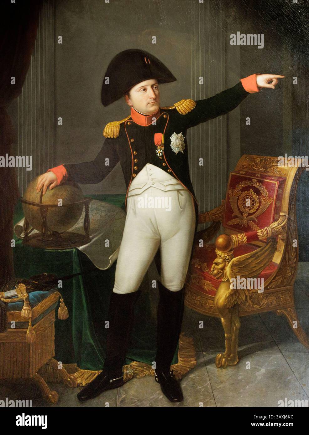 Napoleon Bonaparte in the uniform of a colonel of the Chasseurs de la ...