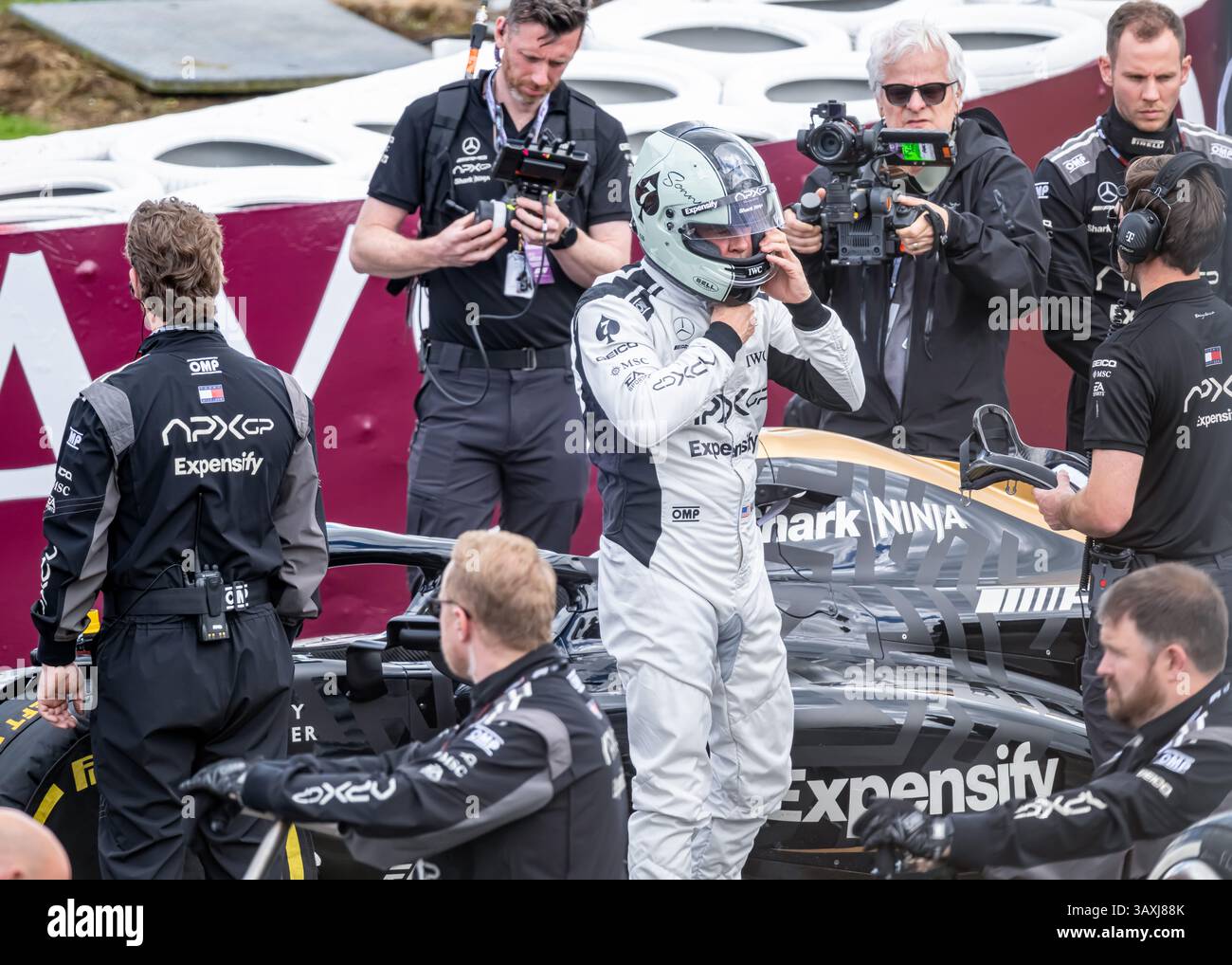APXGP Filming with Brad Pitt at the British Grand Prix - Silverstone ...