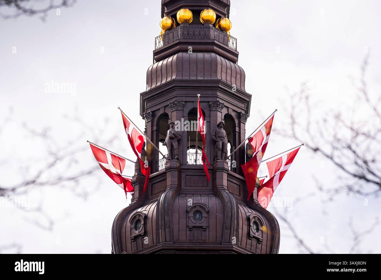 Flags are displayed from Christiansborg in celebration of Princess ...
