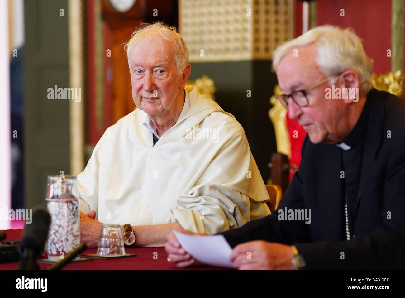 Cardinal Timothy Radcliffe (left) and Cardinal Vincent Nichols during a ...