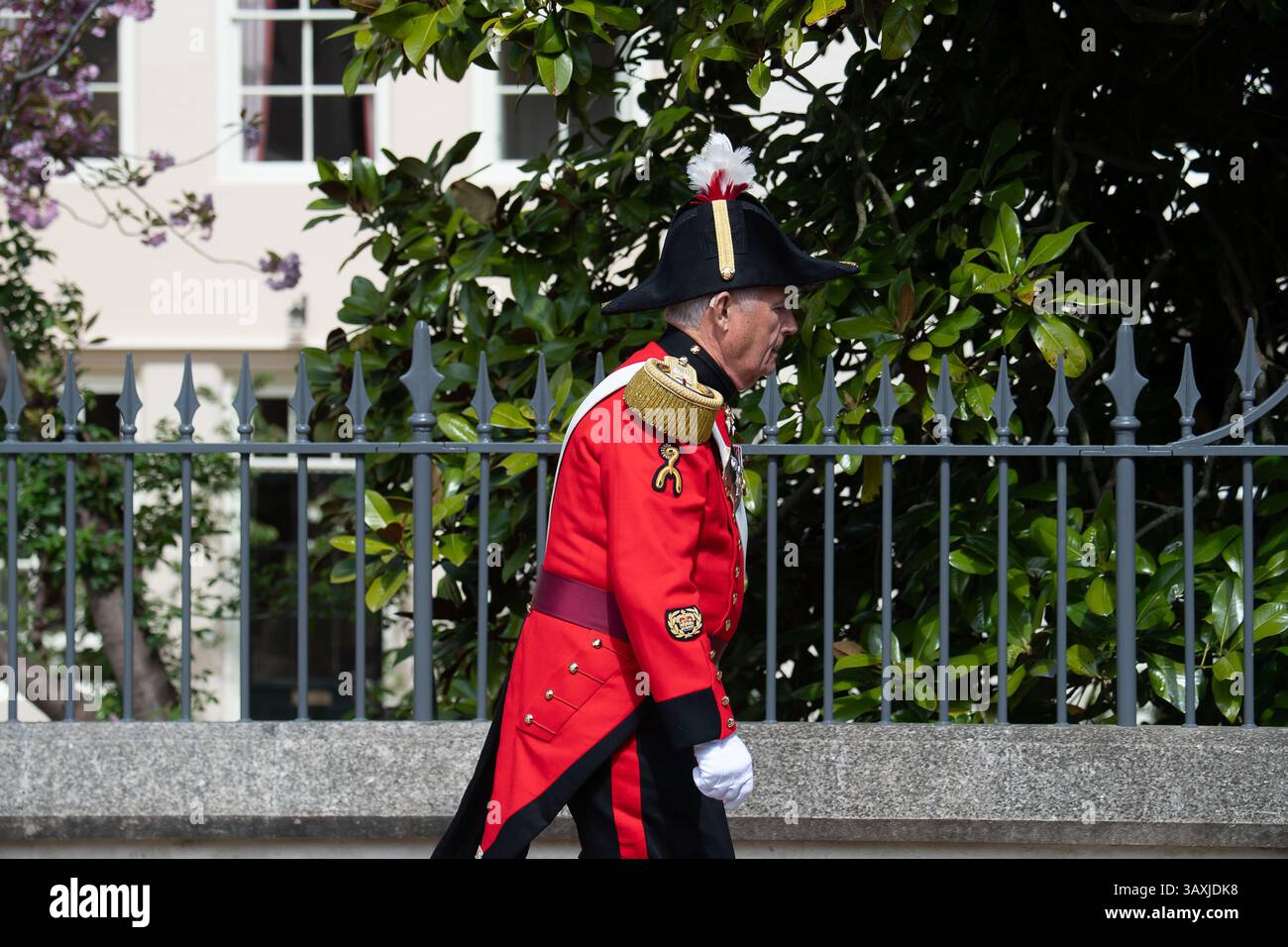 Windsor, UK. 21st April, 2025. Military Knight, Terry Pendry after ...