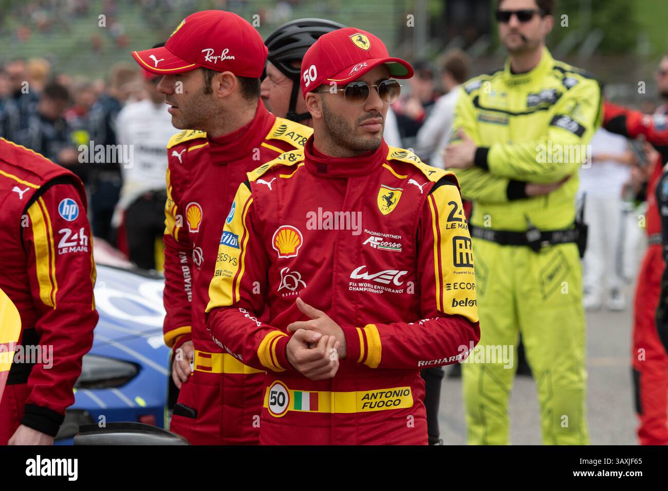 Imola, Italy. 20 April, 2025. Antonio FUOCO (ITA), driving for FERRARI ...