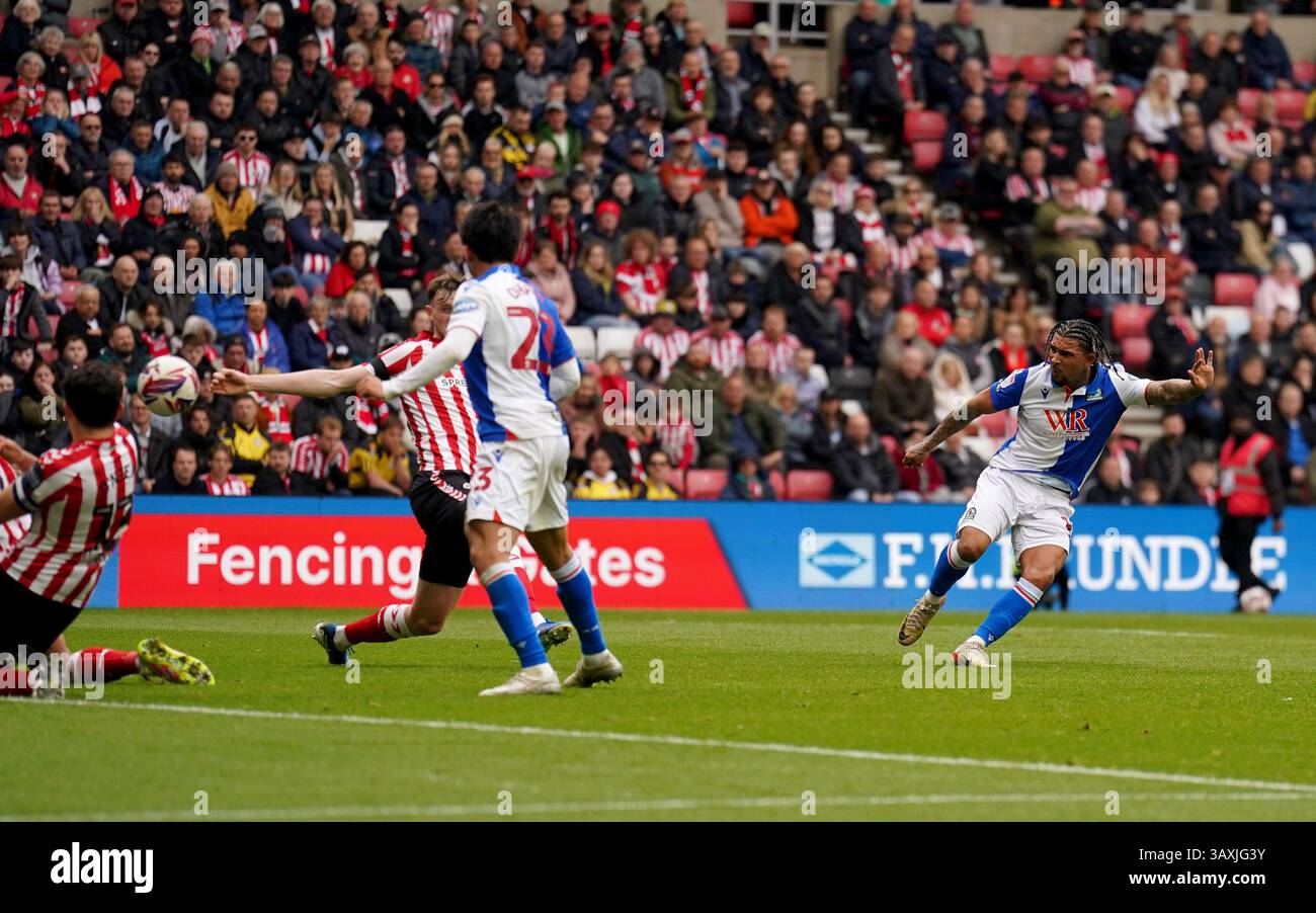 Blackburn Rovers' Tyrhys Dolan scores their side's first goal of the ...