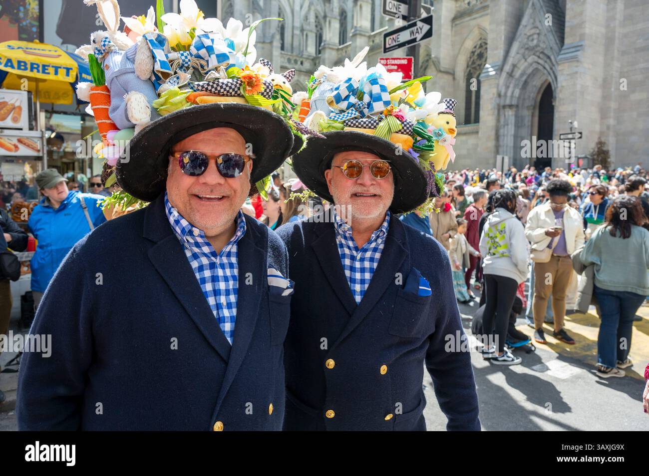 New York, United States. 20th Apr, 2025. People participate with ...