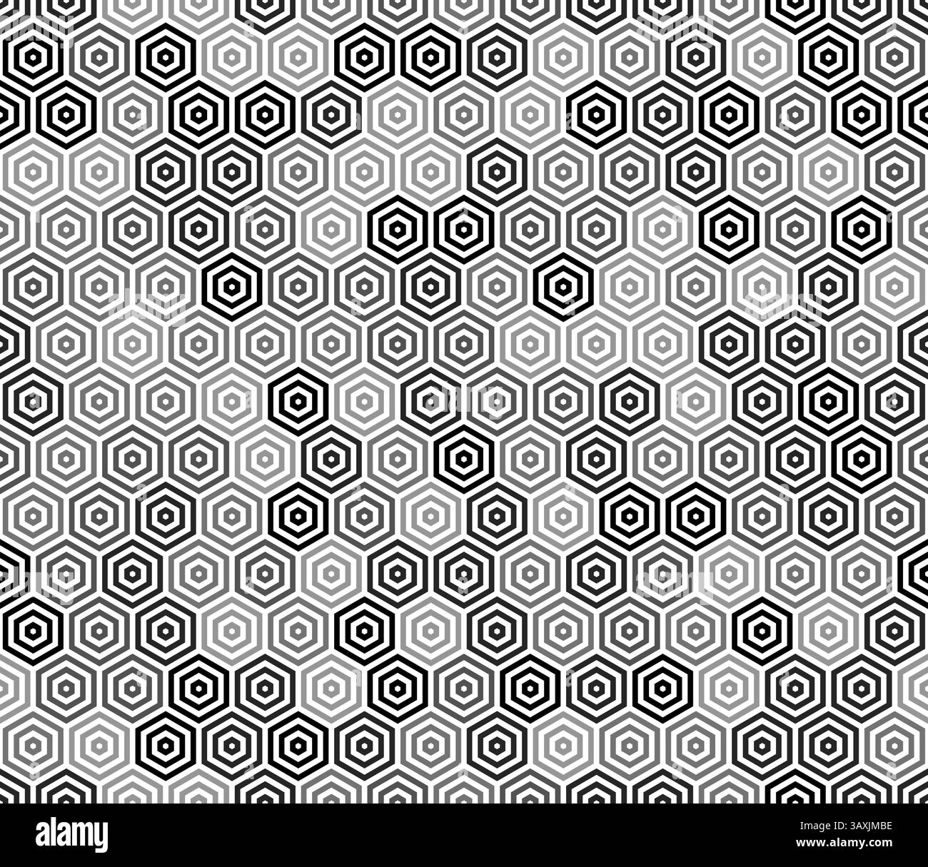 Abstract pattern of hexagon shapes. Stacked hexagon bold mosaic cell ...