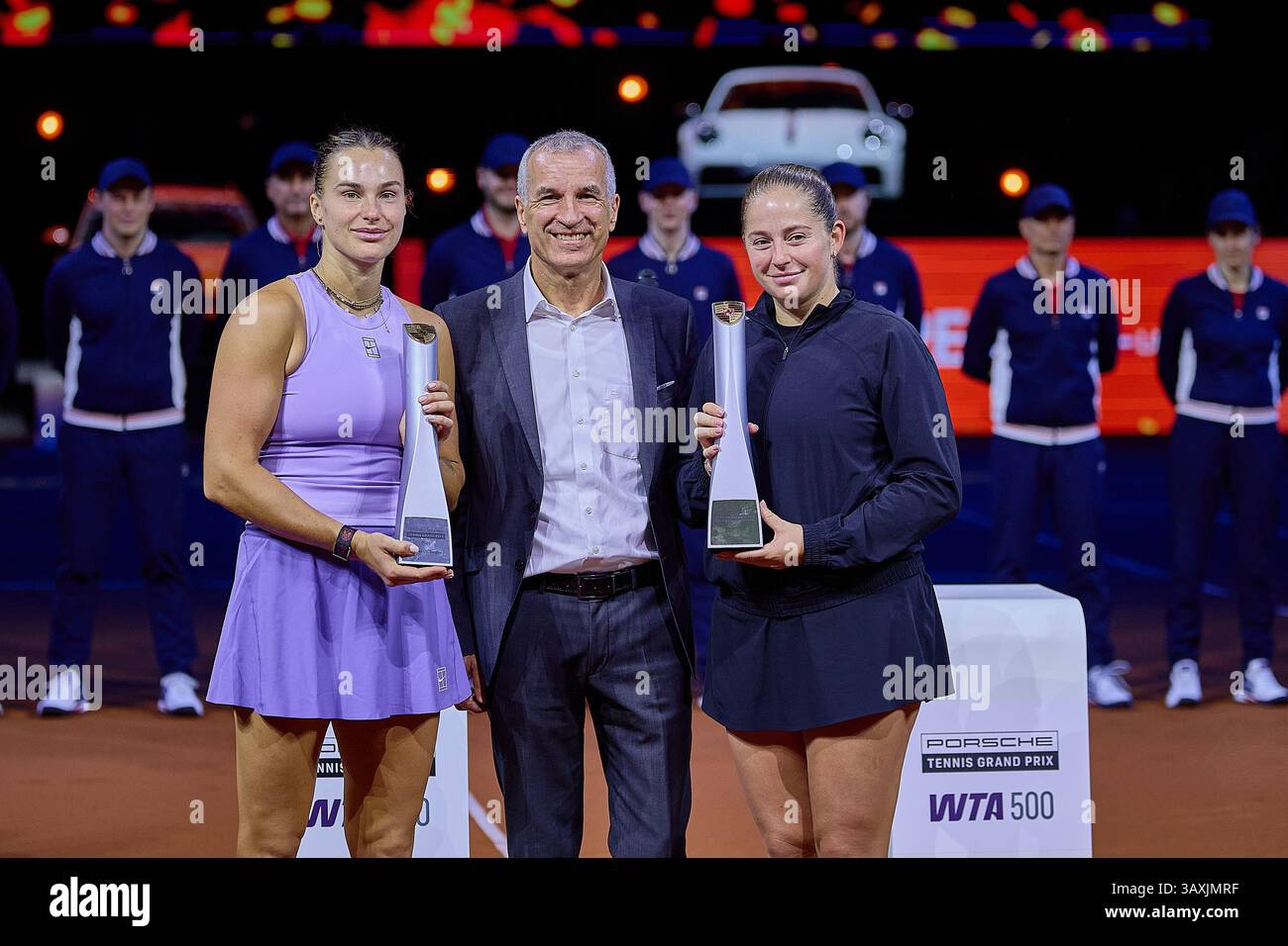 Stuttgart, Baden-Wuerttemberg, Germany. 21st Apr, 2025. Aryna Sabalenka ...