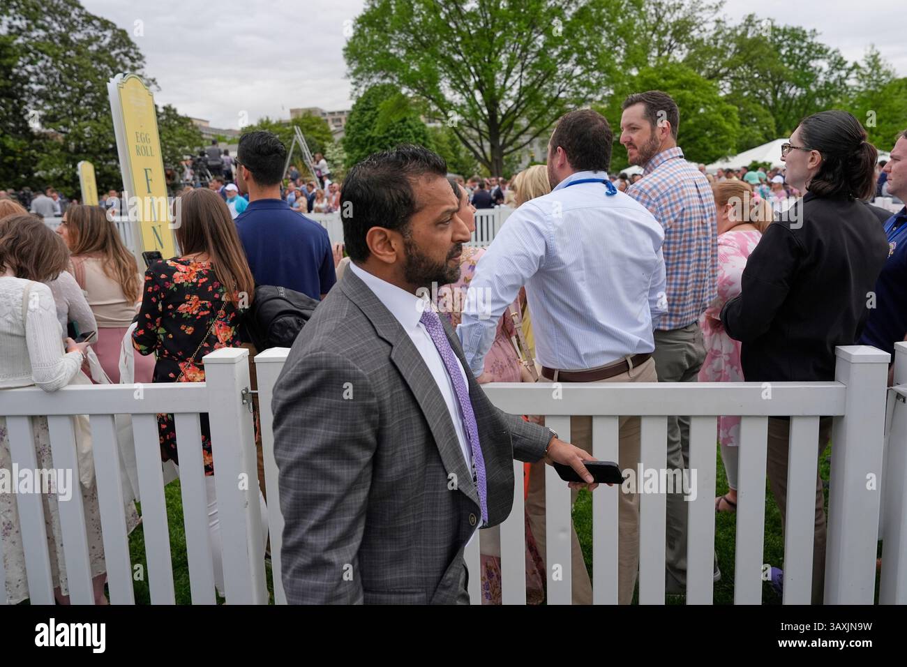 FBI director Kash Patel arrives on the South Lawn of the White House ...