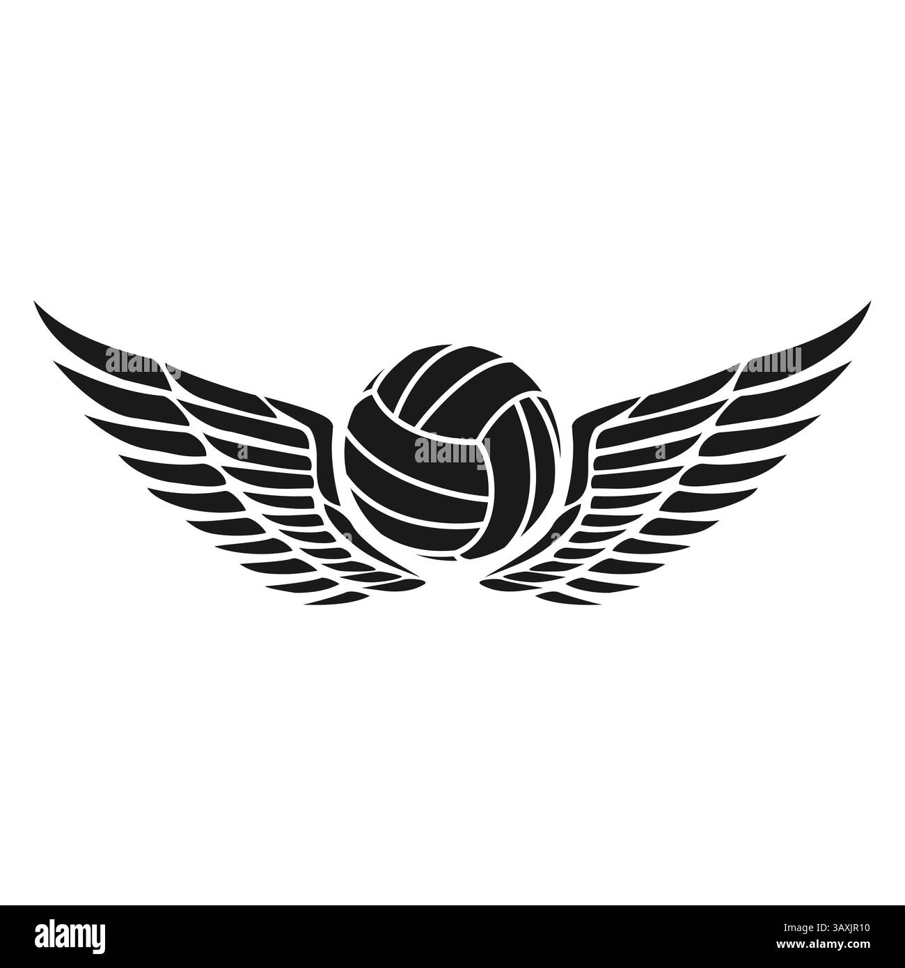 Vector volleyball logo the emblem of the volleyball team Stock Vector ...