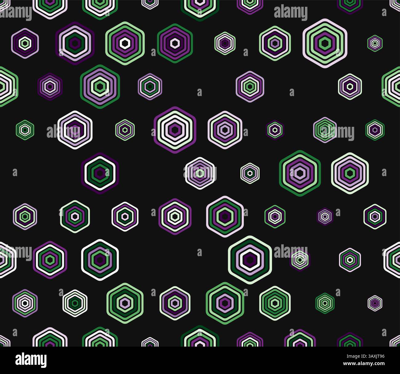 Tileable mosaic background. Multicolored geometric elements of varied size. Bold rounded stacked ...