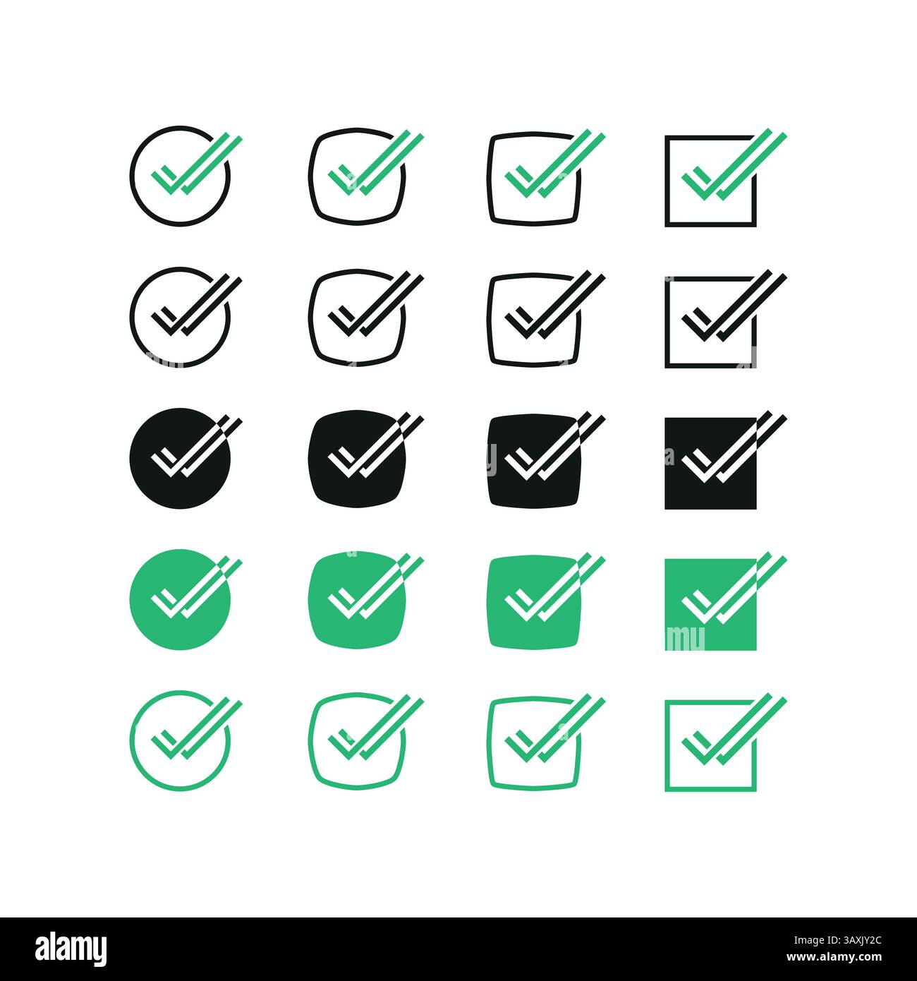 Valid seal icon white Cut Out Stock Images & Pictures - Alamy