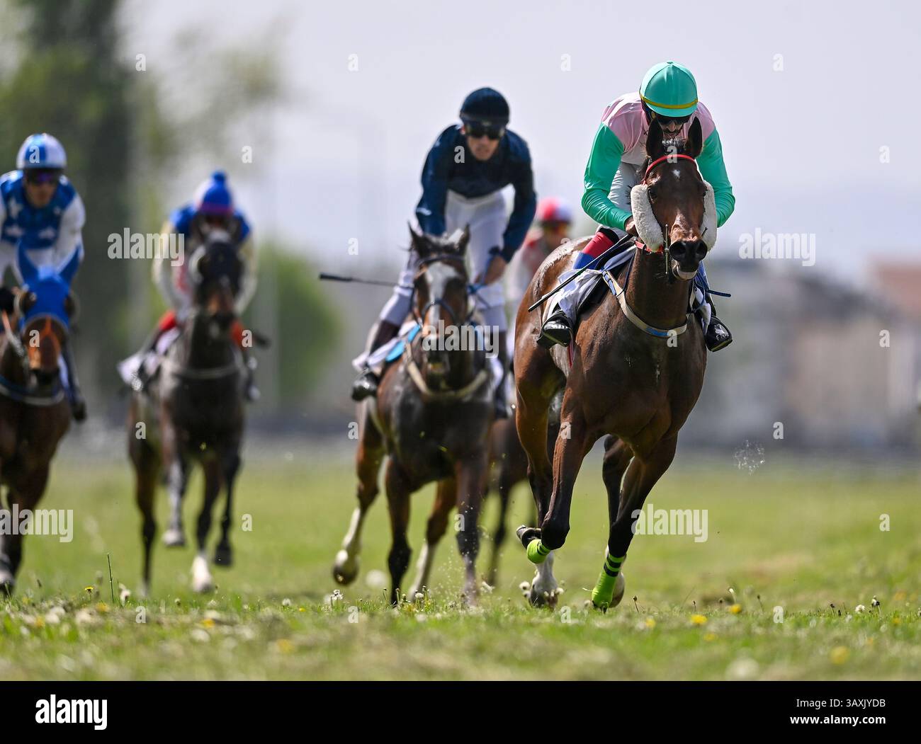 Peakside Girl riden by Valentin Atanasov competes during the ...