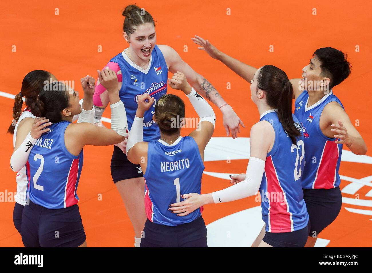 Pasig City, Philippines. 21st Apr, 2025. Players of the Philippines ...