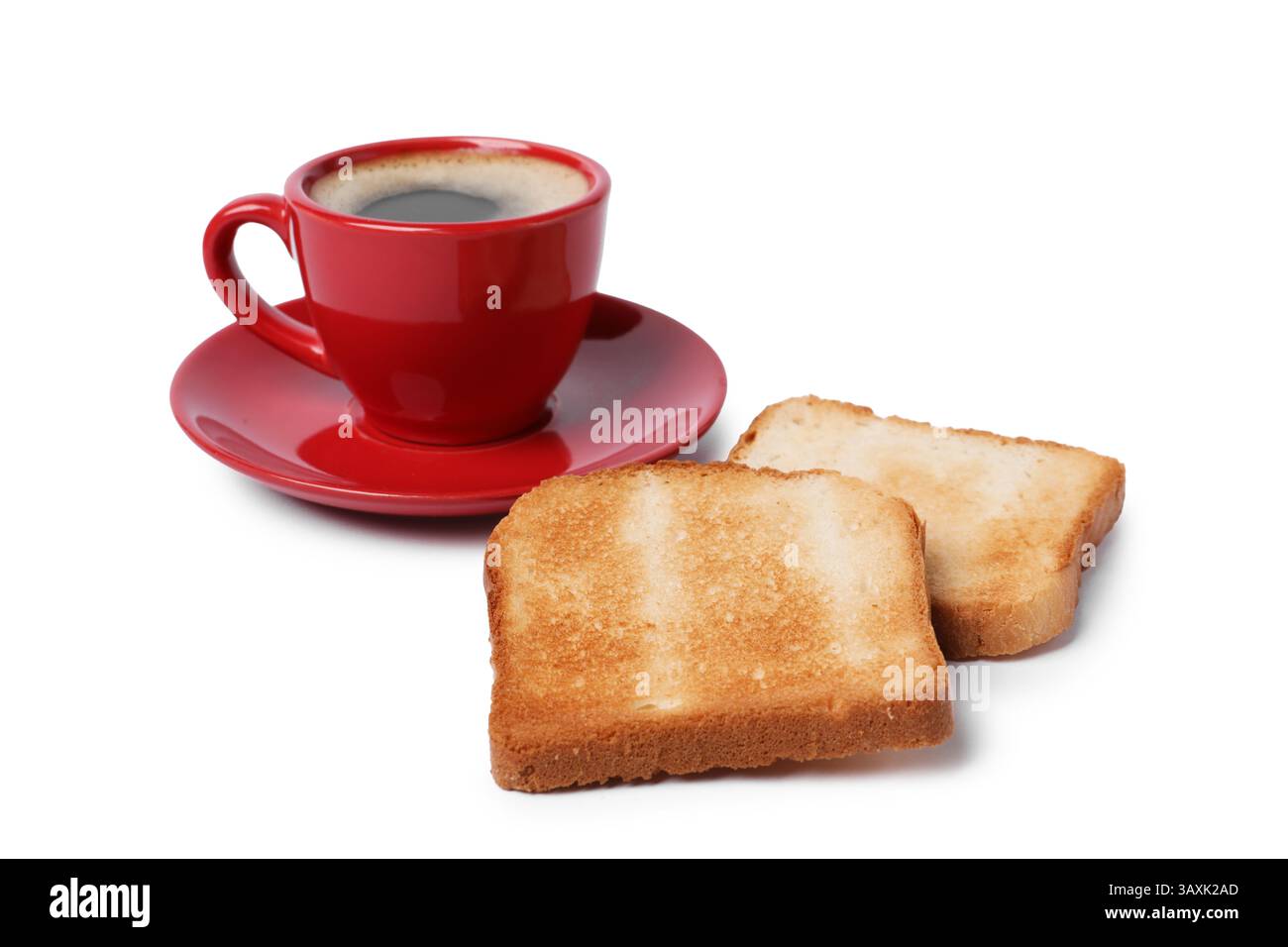 Crispy bread coffee on Cut Out Stock Images & Pictures - Alamy
