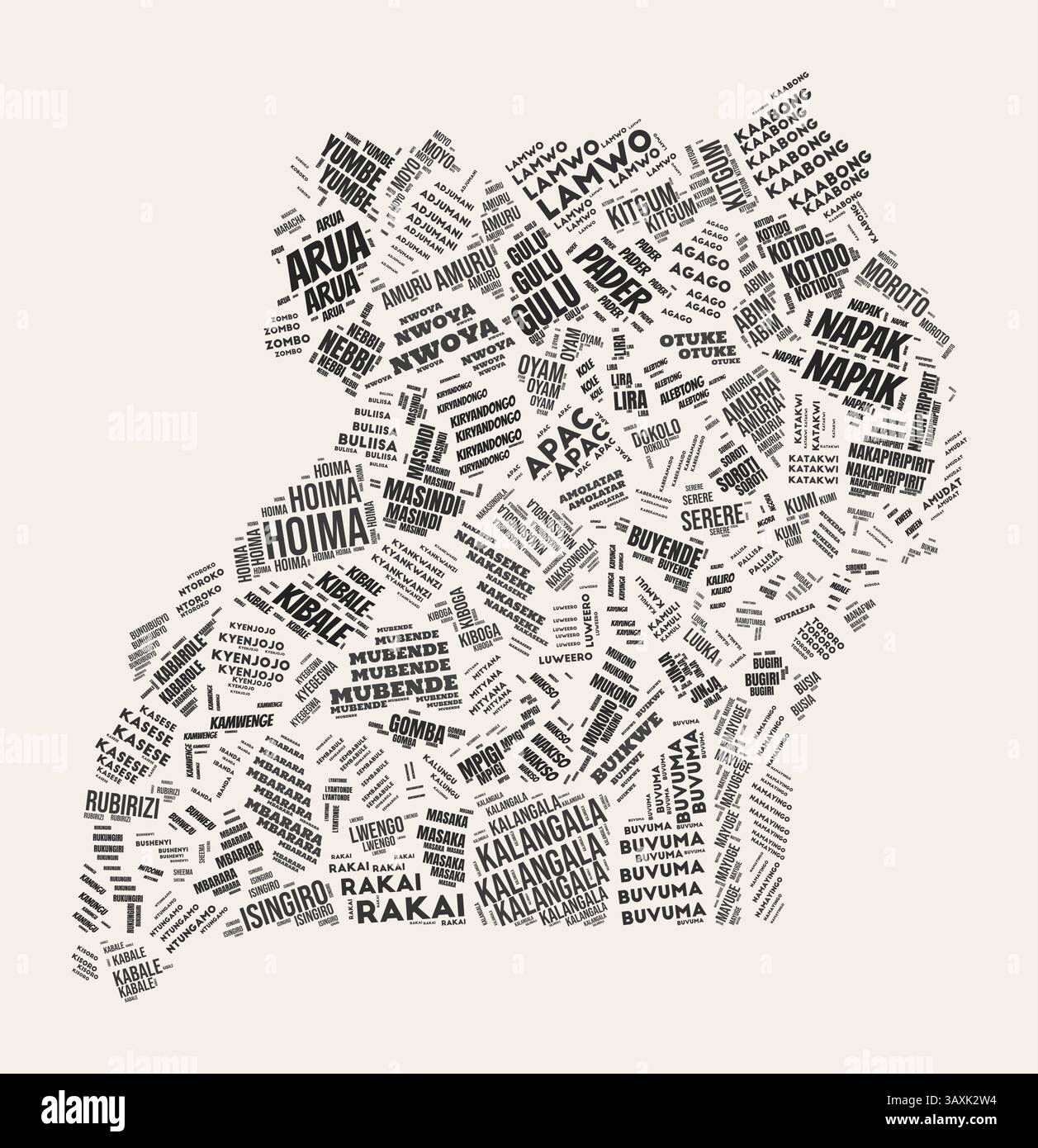 Uganda word cloud country hi-res stock photography and images - Alamy