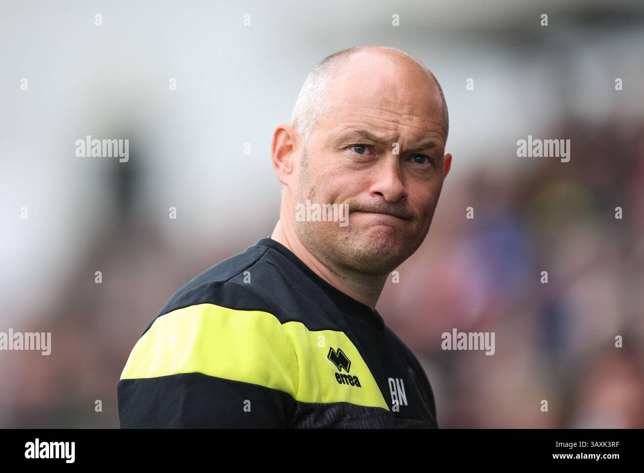 LONDON, UK - 21st Apr 2025: Millwall Manager Alex Neil during the EFL ...