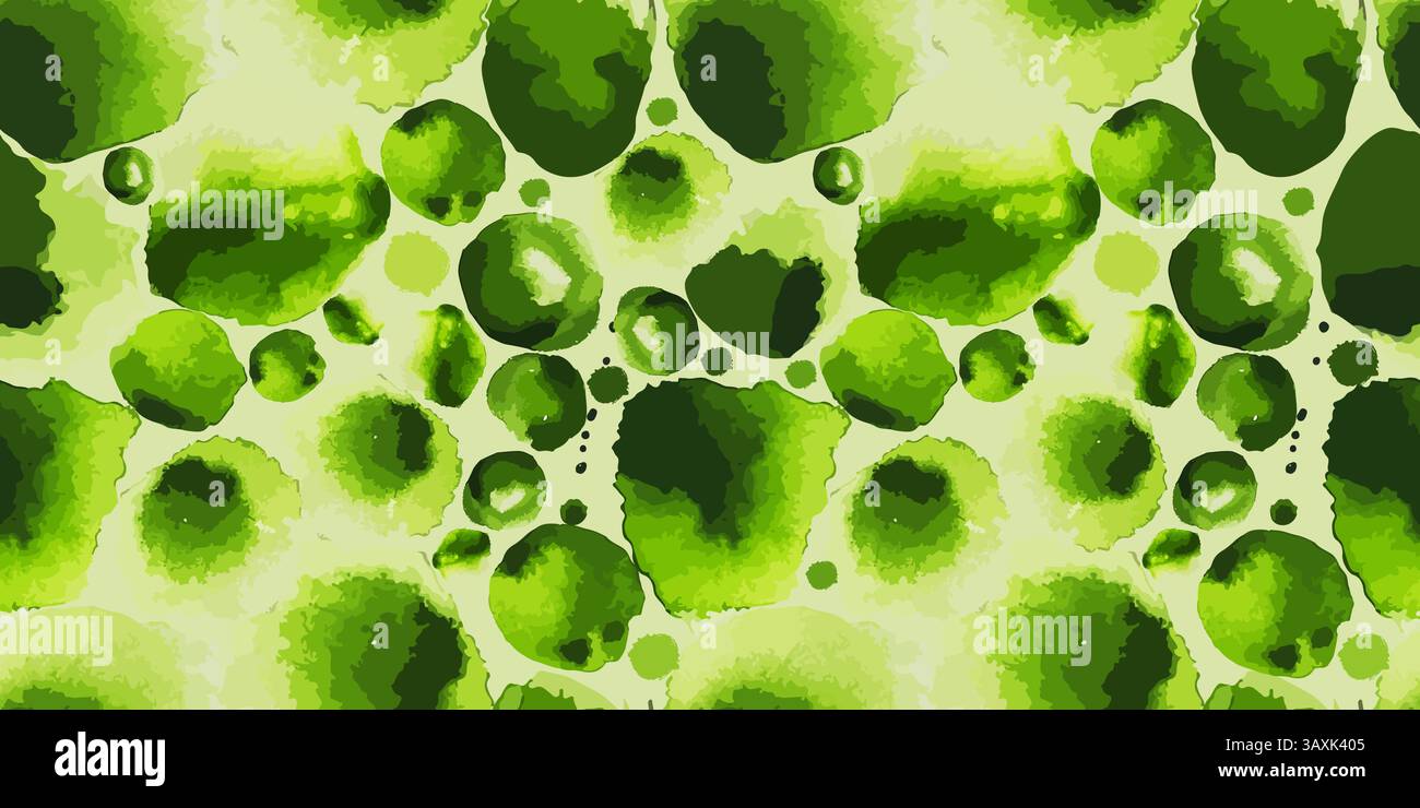 green watercolor background, seamless pattern tile. hand drawing. Not ...