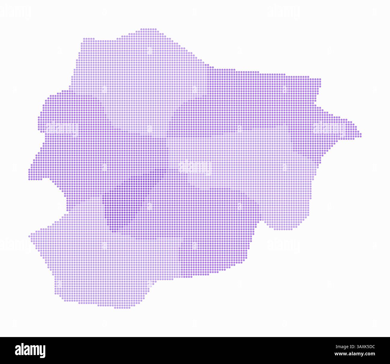Andorra dotted map. Digital style map of the country on white ...