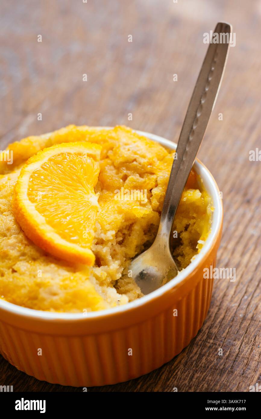 Self-Saucing Orange Pudding Cake Stock Photo - Alamy