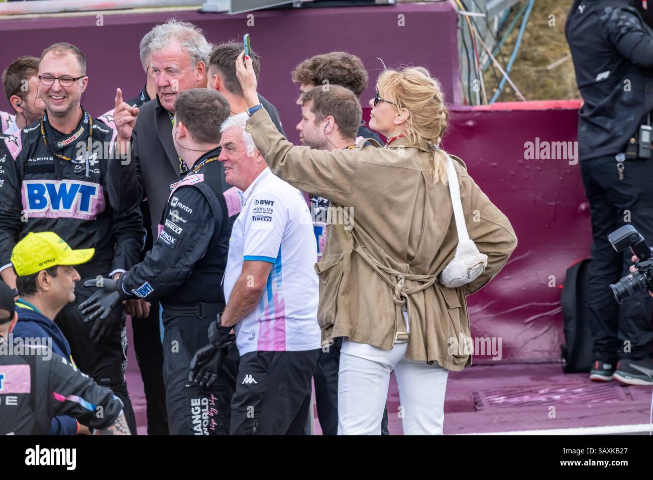 Jeremy Clarkson & Lisa Hogan, British Grand Prix - Silverstone 2024 ...
