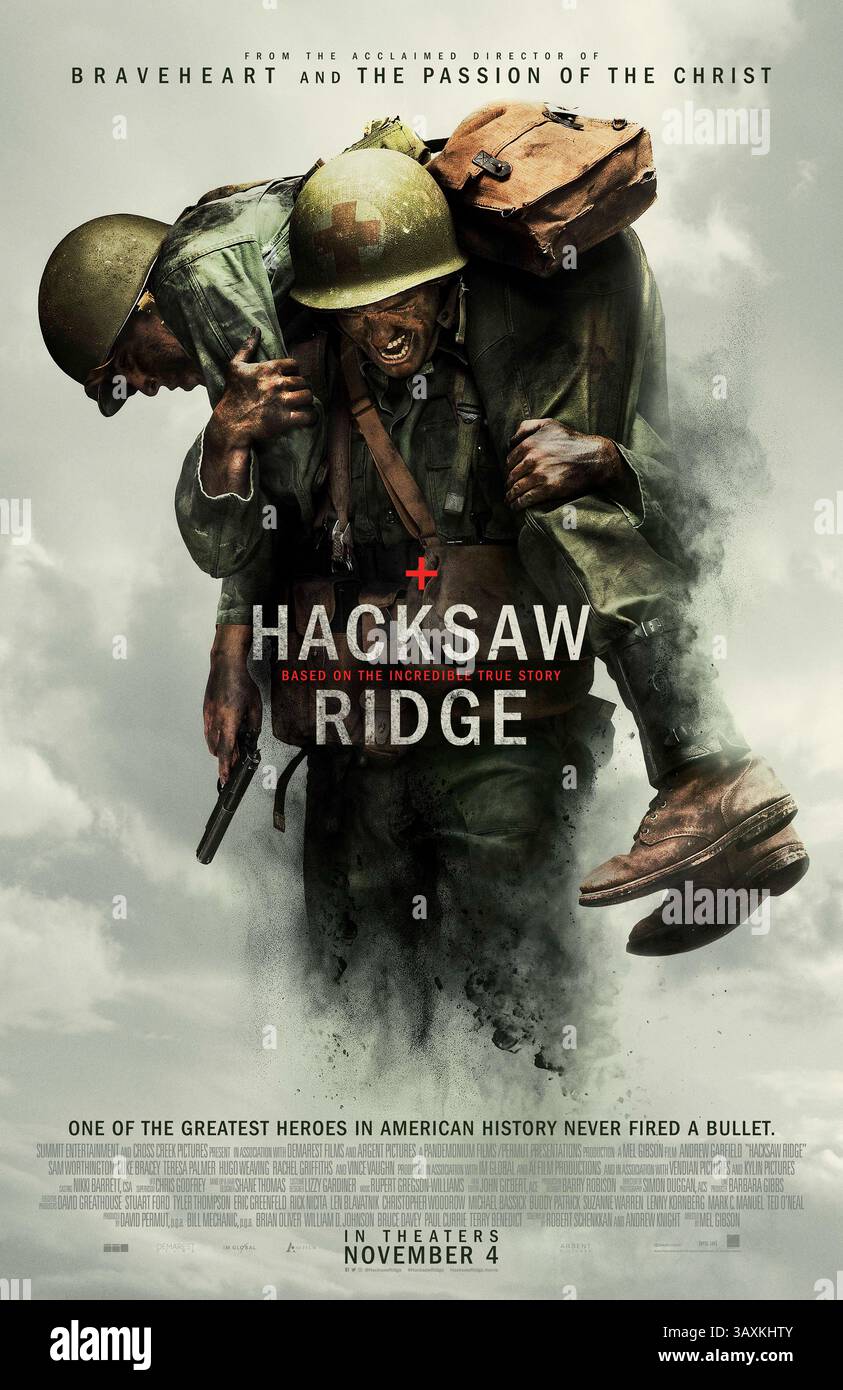 RELEASE DATE: November 4, 2016.TITLE: Hacksaw Ridge.STUDIO: Lionsgate ...
