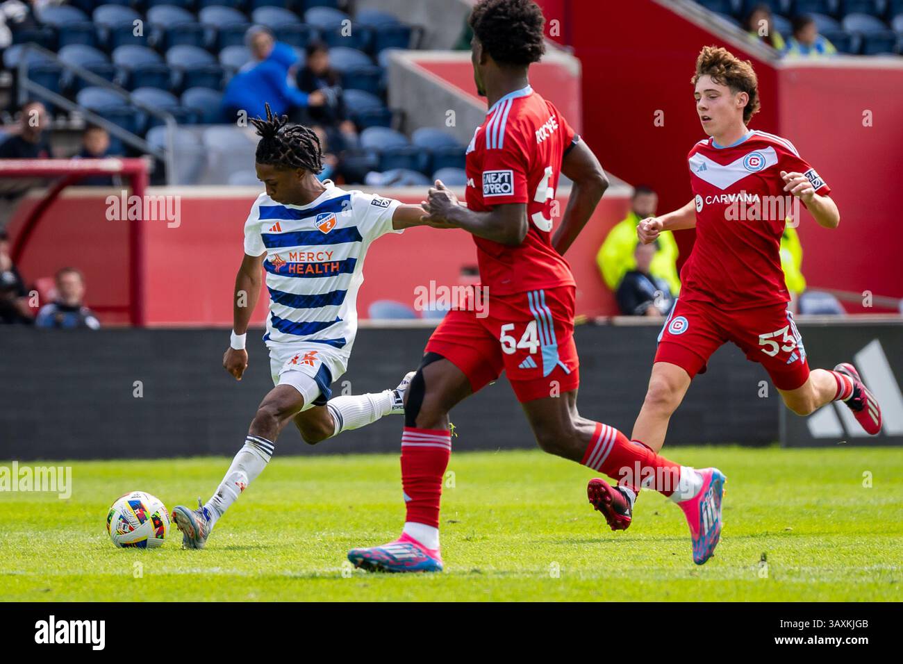 Bridgeview, United States. 08th Sep, 2024. Amir Daley (42) seen in ...