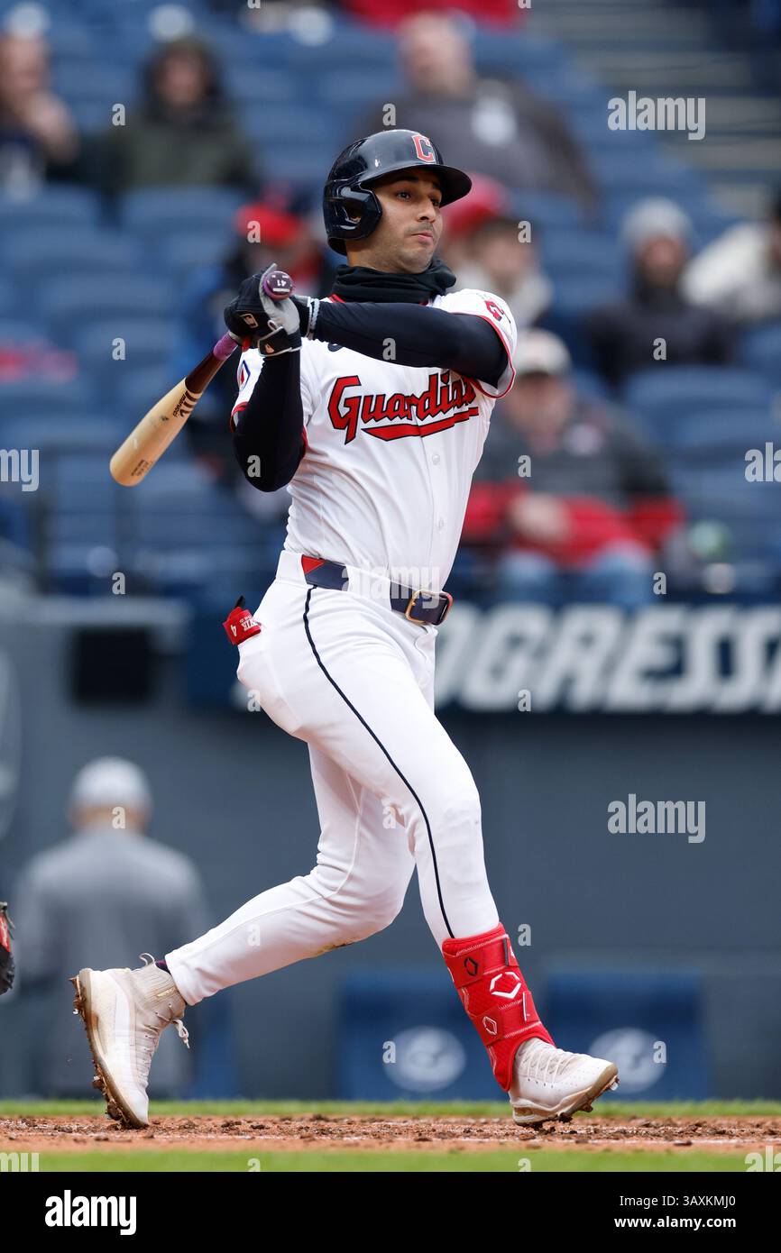CLEVELAND, OH - APRIL 10: Cleveland Guardians shortstop Brayan Rocchio ...