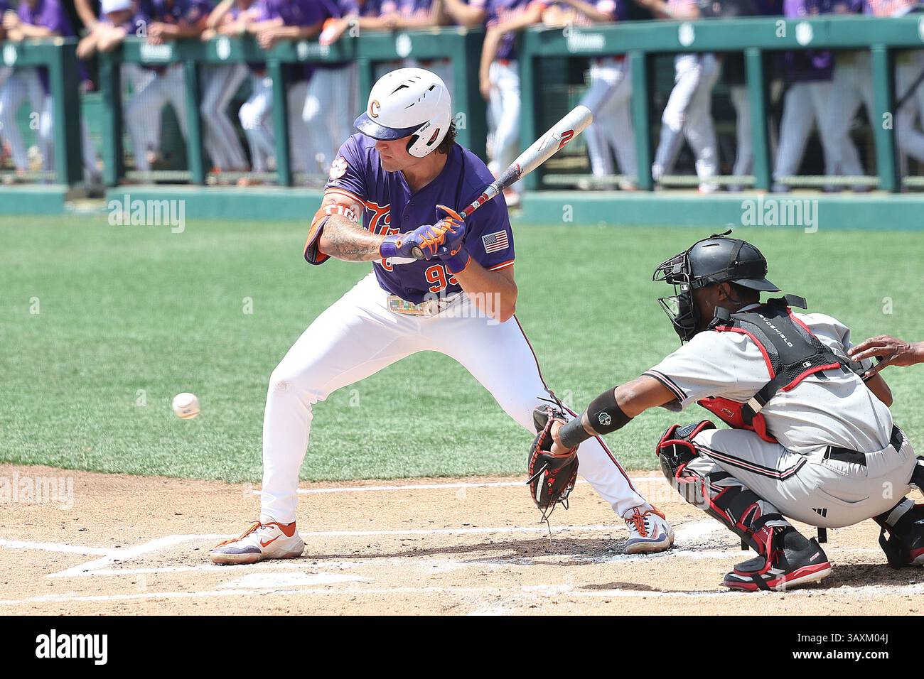 CLEMSON, SC - APRIL 19: Clemson Tigers infielder Collin Priest (99 ...