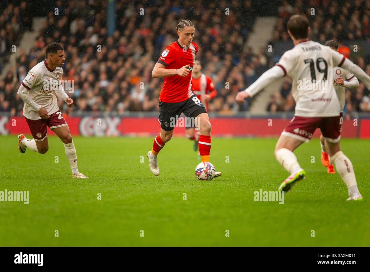 Luton on Monday 21st April 2025. Thelo Aasgaard of Luton Town on the ...