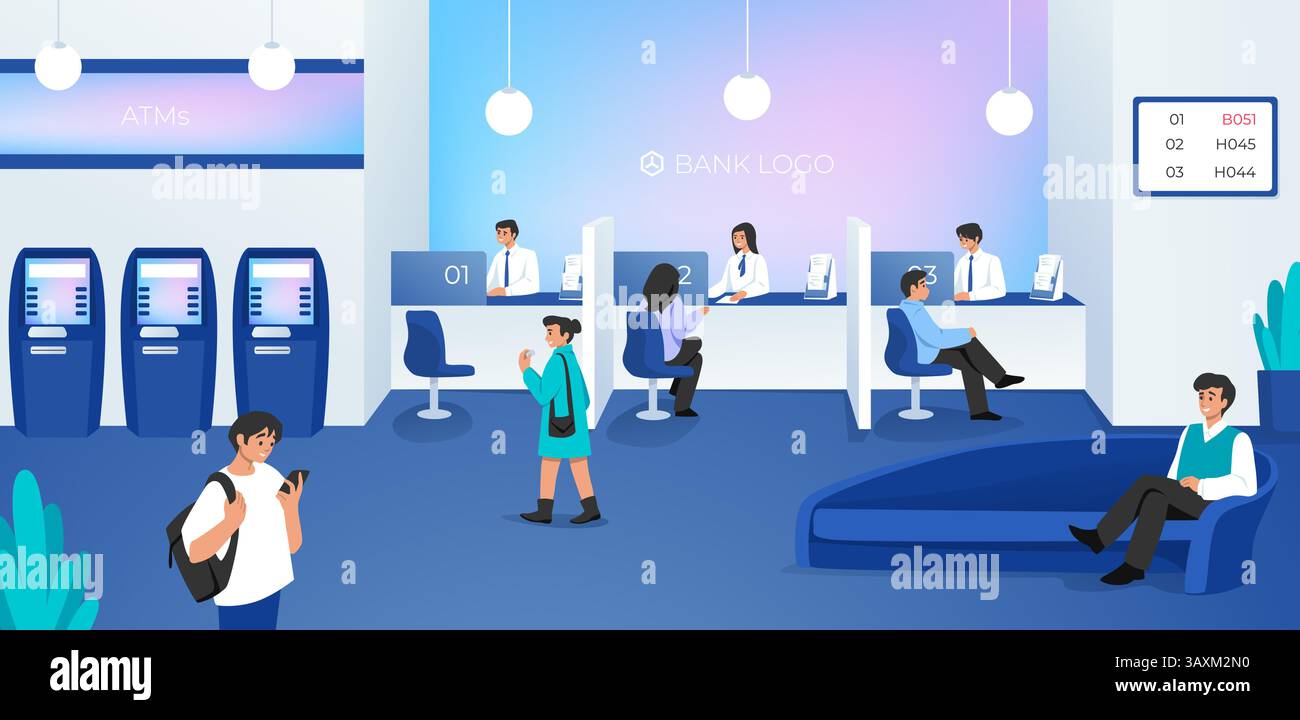 Bank cashier room hi-res stock photography and images - Alamy