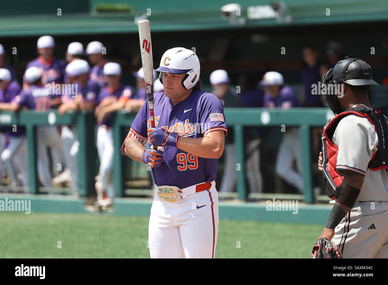 CLEMSON, SC - APRIL 19: Clemson Tigers infielder Collin Priest (99 ...