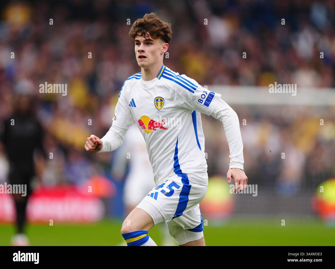 Leeds United's Harry Gray during the Sky Bet Championship match at Elland Road, Leeds. Picture ...