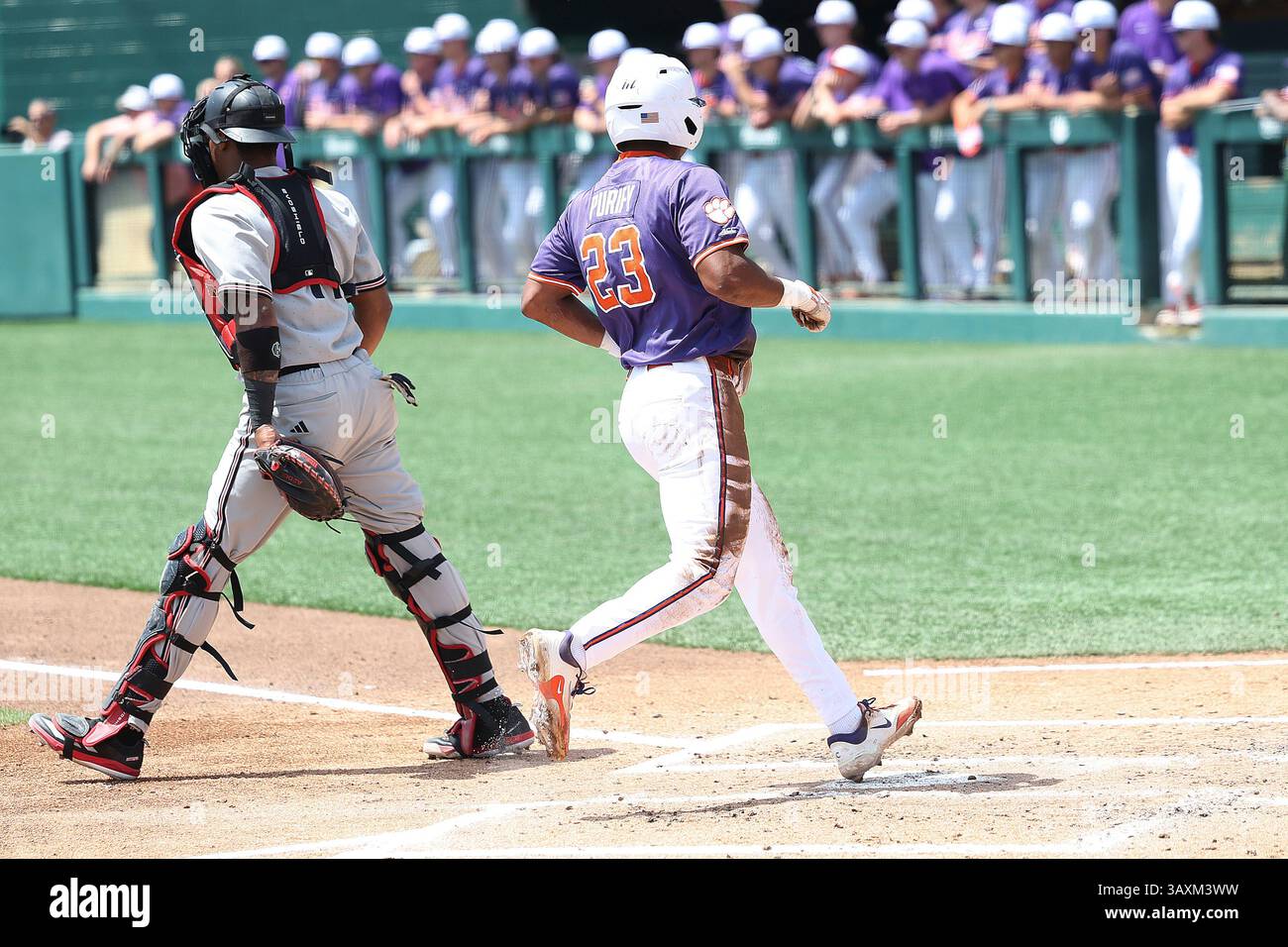 CLEMSON, SC - APRIL 19: Clemson Tigers infielder Jarren Purify (23 ...