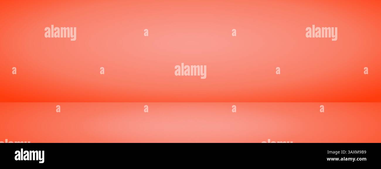 Orange studio background. Limbo bg for product presentation. Modern ...