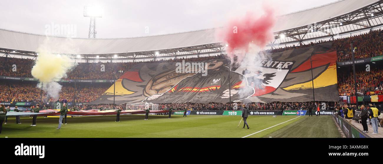 Rotterdam, Netherlands. 21st Apr, 2025. ROTTERDAM, 21-04-2025, Stadium De Kuip, season 2024/2025 ...