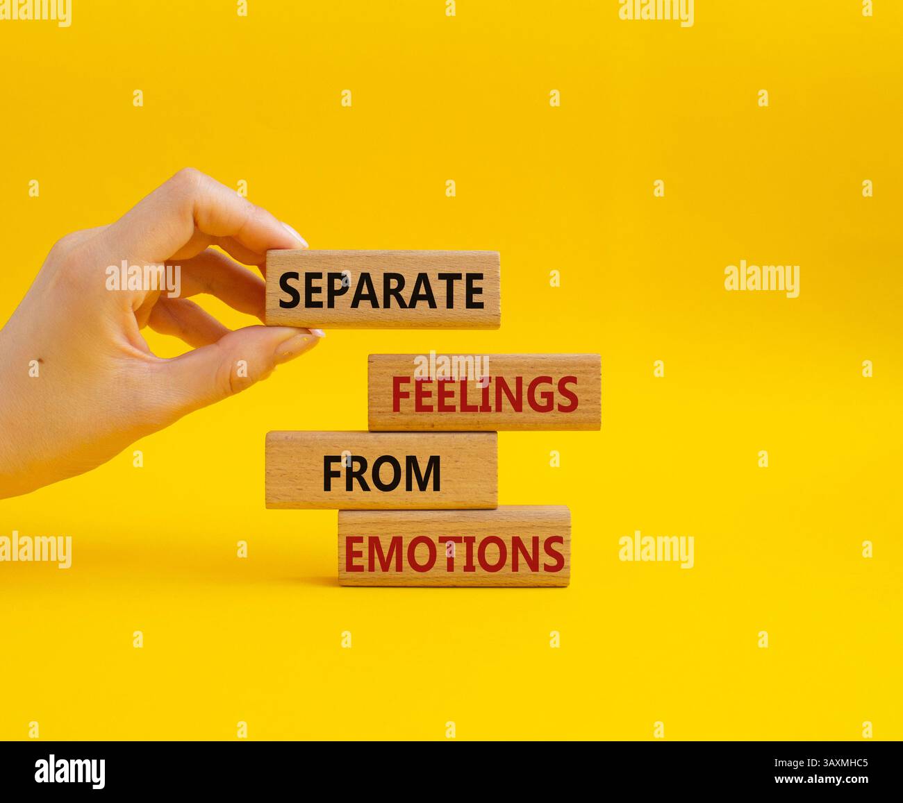 Feelings and Emotions symbol. Concept word Separate Feelings from ...