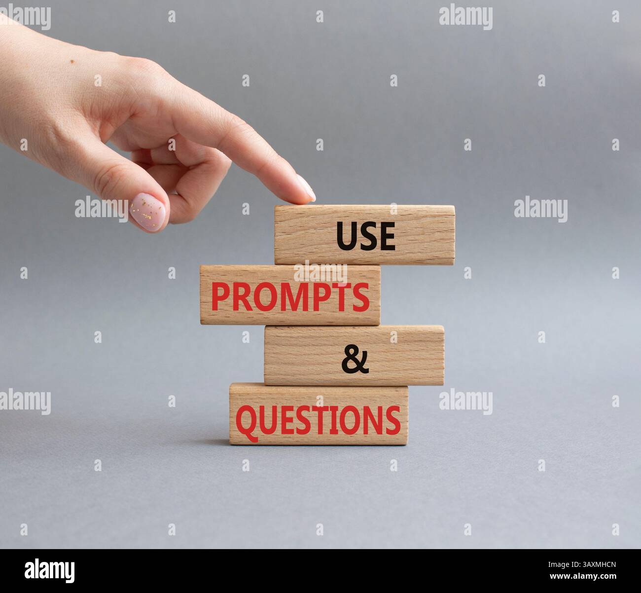 Prompts and Questions symbol. Concept word. Use Prompts and Questions ...