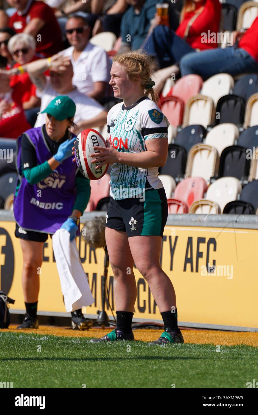 Neve Jones during Wales v Ireland, Women's Six Nations, 20th Apr 2025 ...