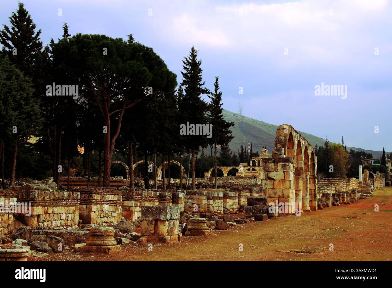 March 19, 2010 - Anjar, Bekaa, Lebanon - Foundations of buildings ...