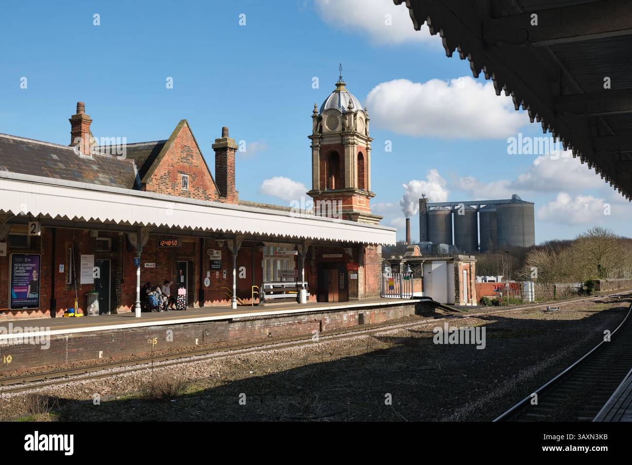 Bury St Edmunds train station on the Ipswich Ely line, serviced by ...