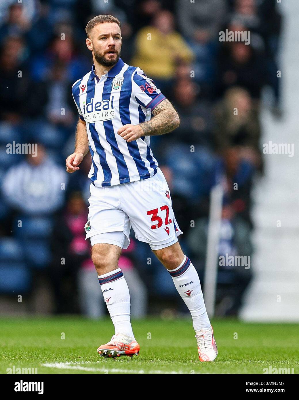#32, Adam Armstrong of WBA during the Sky Bet Championship match ...