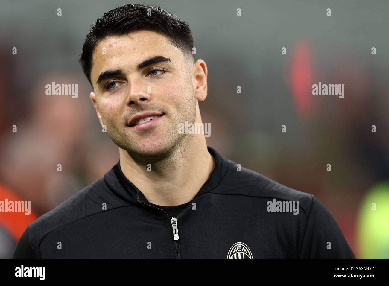 Milano, Italy. 20th Apr, 2025. Riccardo Sottil of Ac Milan looks on ...