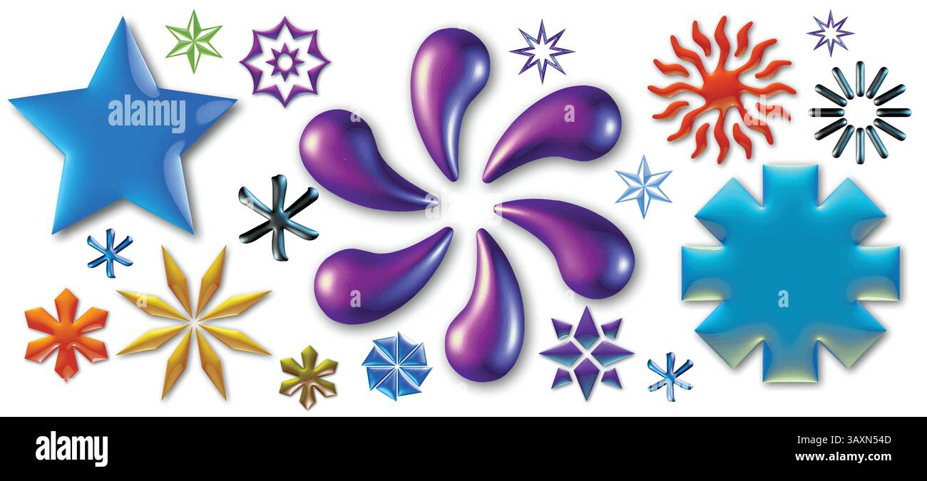 Intricate patterns geometric shapes Stock Vector Images - Alamy