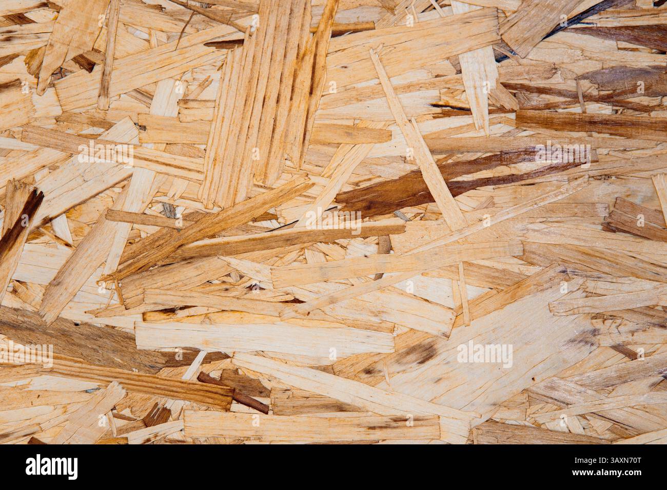 Wooden OSB panel surface with visible texture for wall, floor or ...