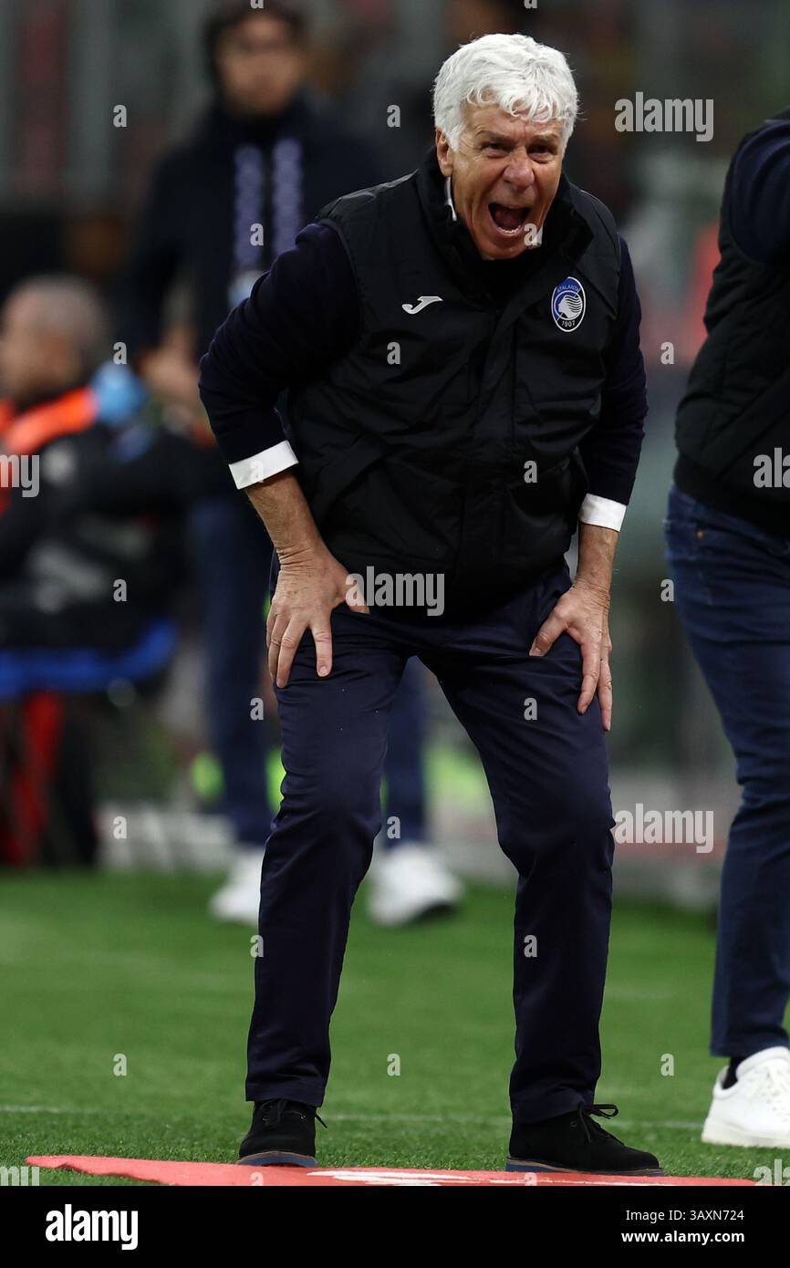 Milano, Italy. 20th Apr, 2025. Gianpiero Gasperini, head coach of ...