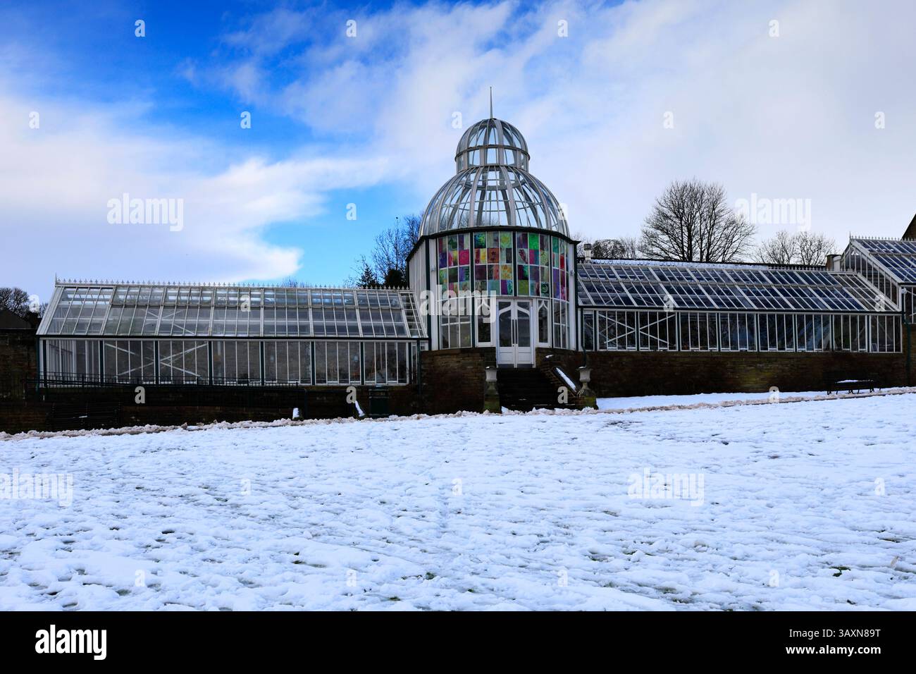 The Cliffe Castle Pavilion, Cliffe Castle Park, Keighley town ...