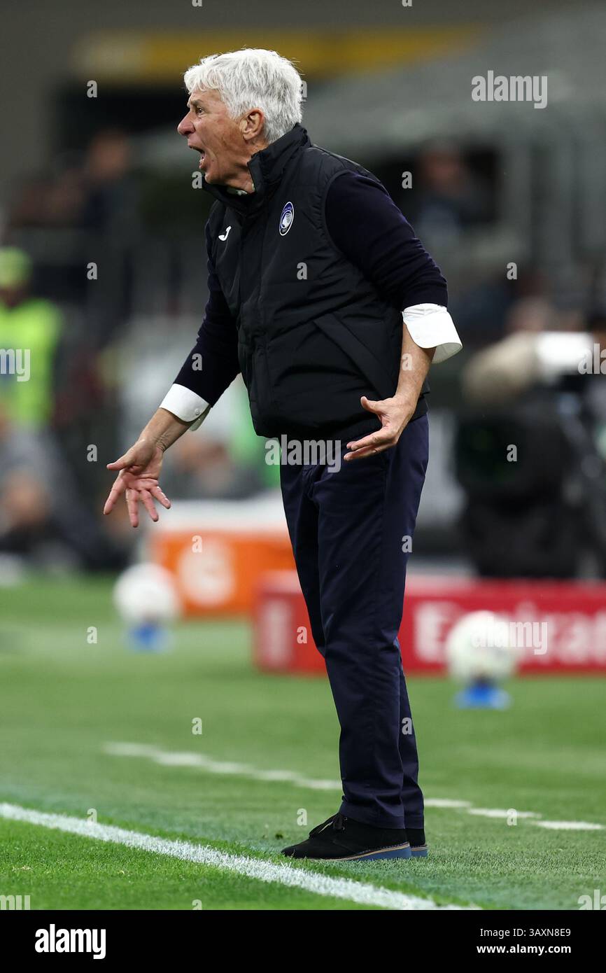 Milano, Italy. 20th Apr, 2025. Gianpiero Gasperini, head coach of ...
