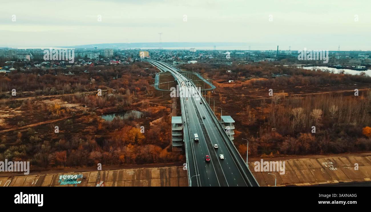Top view bridges road under hi-res stock photography and images - Alamy
