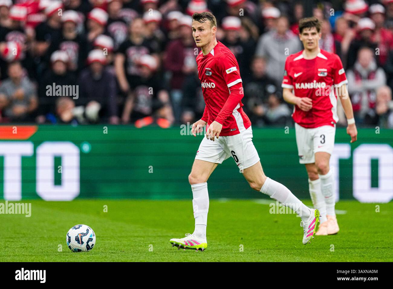 ROTTERDAM, NETHERLANDS - APRIL 21: Peer Koopmeiners of AZ Alkmaar ...