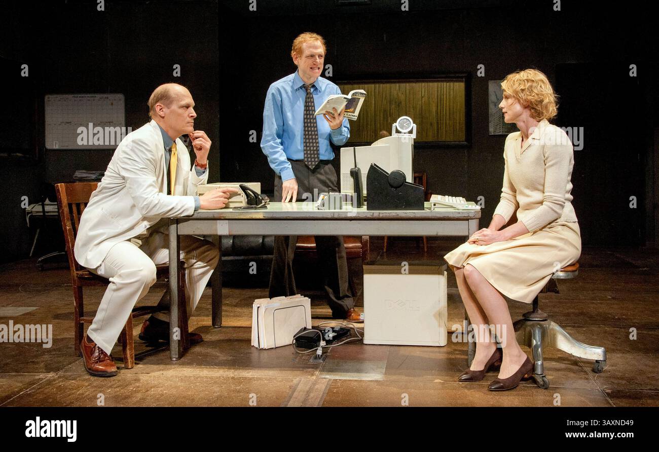 l-r: Jim Fletcher (Jim), Scott Shepherd (Nick), Lucy Taylor (Daisy) in ...